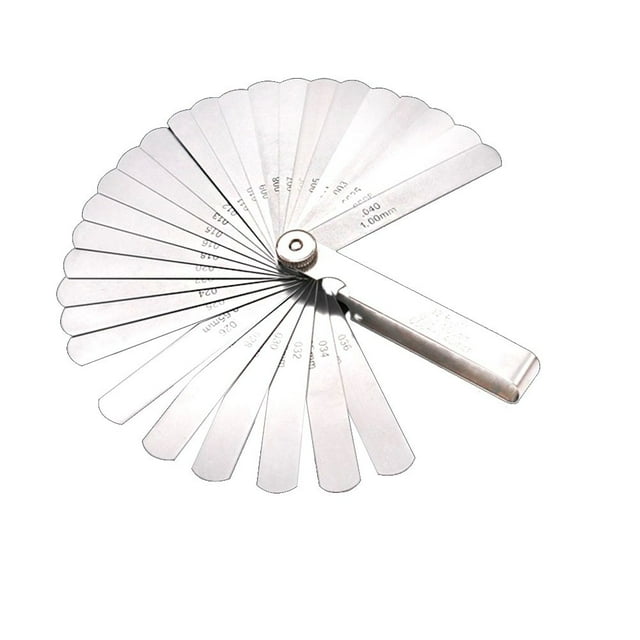 32-in-1 Feeler Gauges 32 Blades Stainless Steel Metric 0.02-1.00mm Gap ...