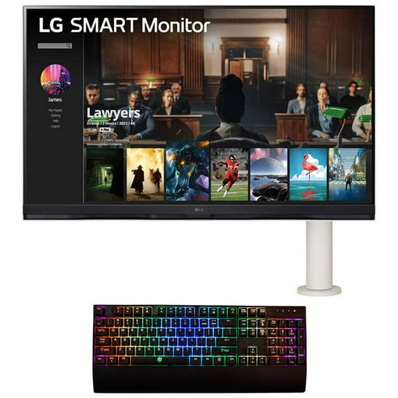 32 in. 4K UHD Smart Monitor with WebOS, Ergo Stand & Deco Gear Gaming ...