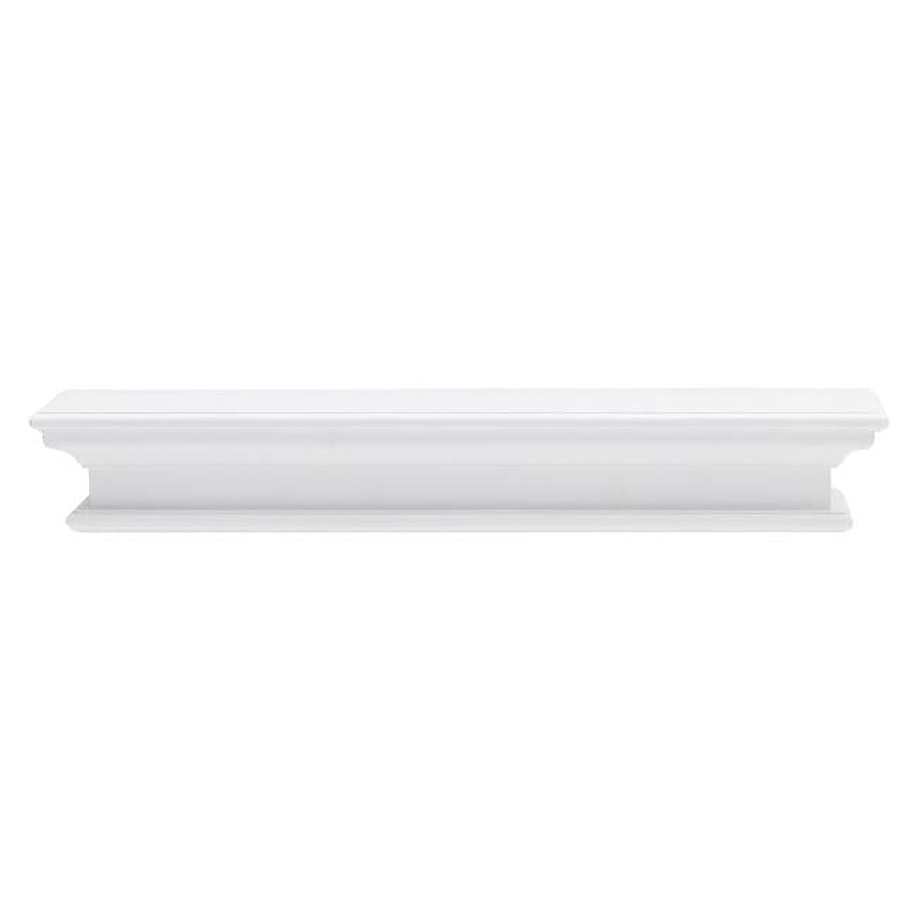 32 in. Classic White Floating Wall Shelf - Walmart.com