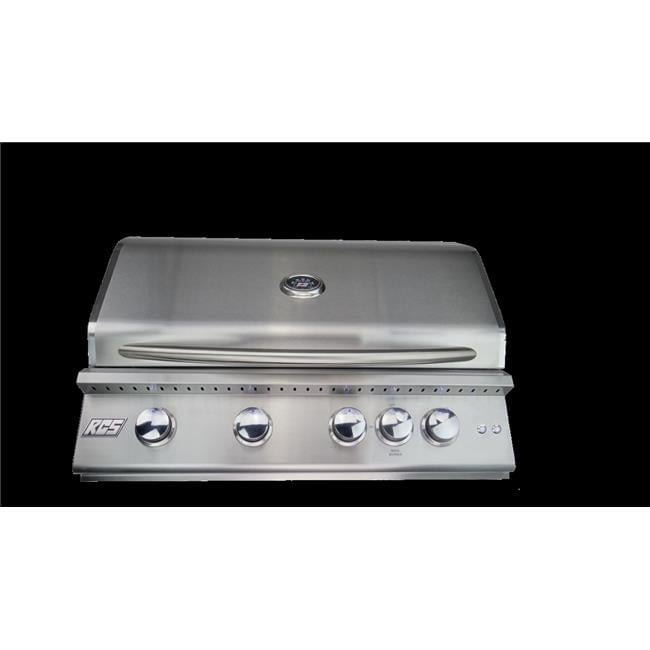 32 in.Premier Grill, Blue LED with Rear Burner-Propane - Walmart.com