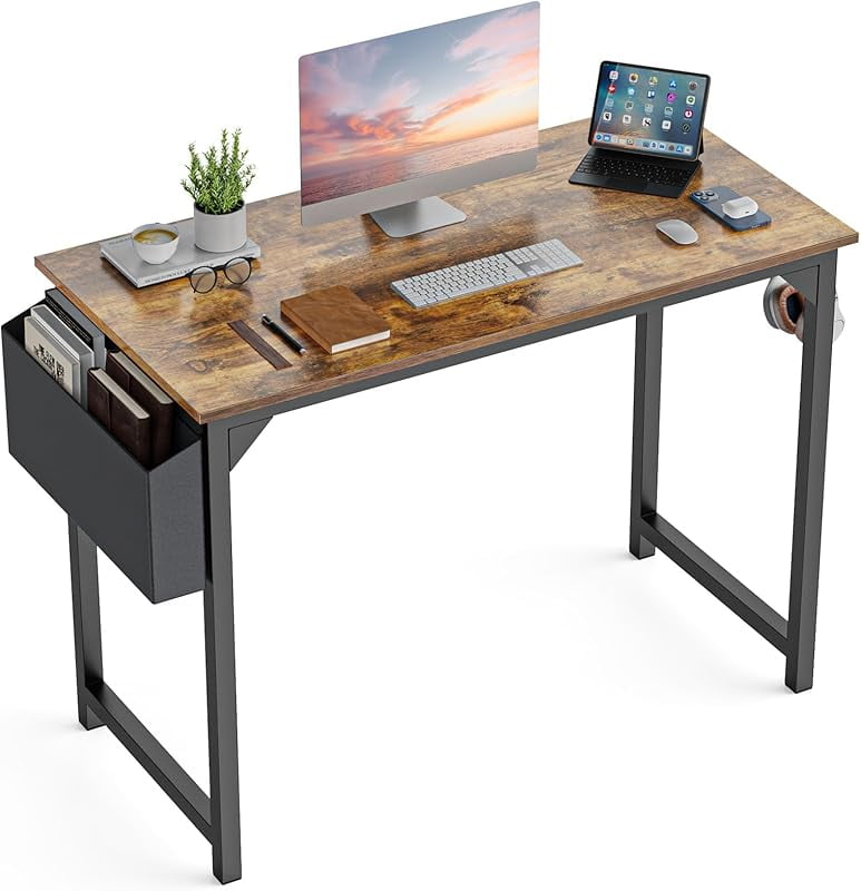 32 in Small Computer Desk for Home Office, Modern Study Work Table ...
