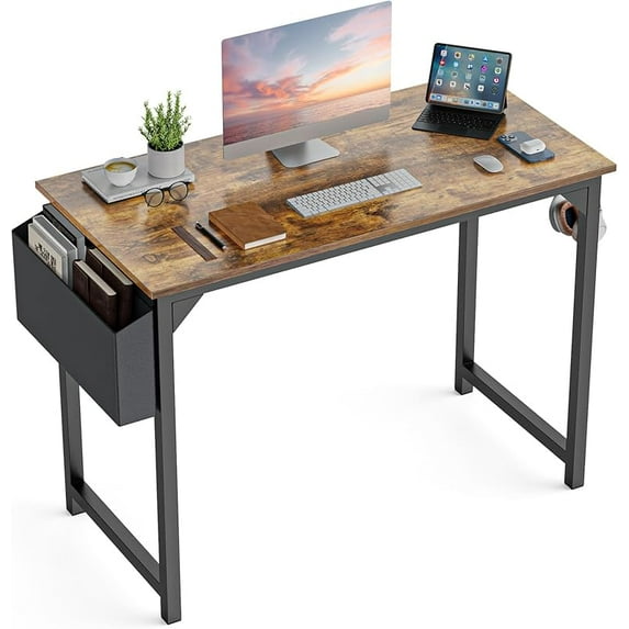 32 in Small Computer Desk for Home Office, Modern Study Work Table ...