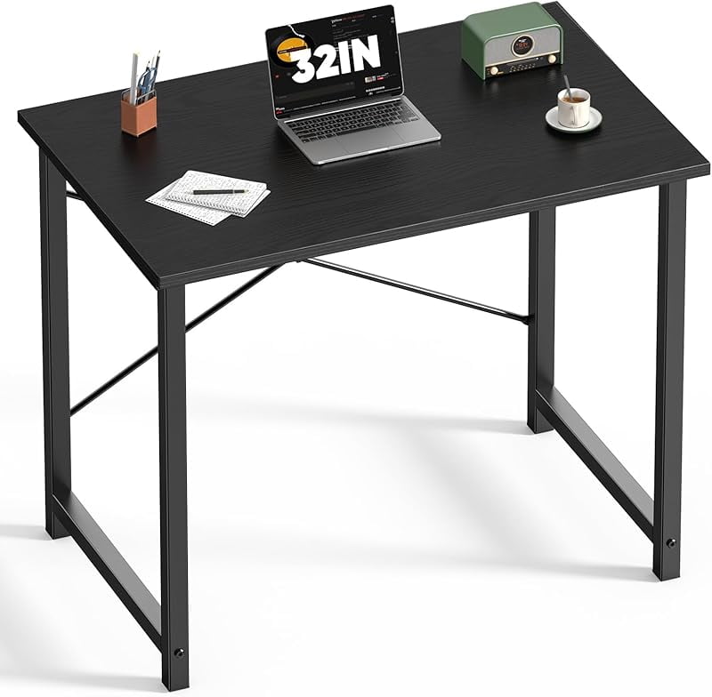 32 in Small Computer Desk for Home Office, Modern Study Work Table ...