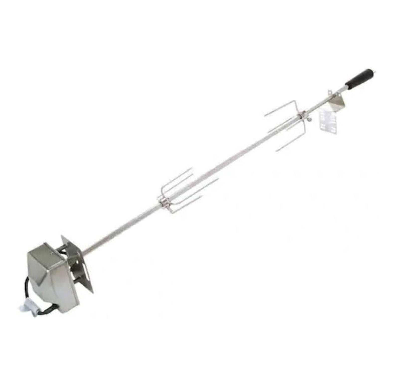 32 in. Stainless Steel Rotisserie Chicken Grilling Kit with Motor, 1/2 ...