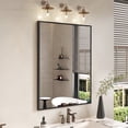 32 in. W. x 24 in. H Rectangle Aluminum Alloy Framed Wall Mounted ...