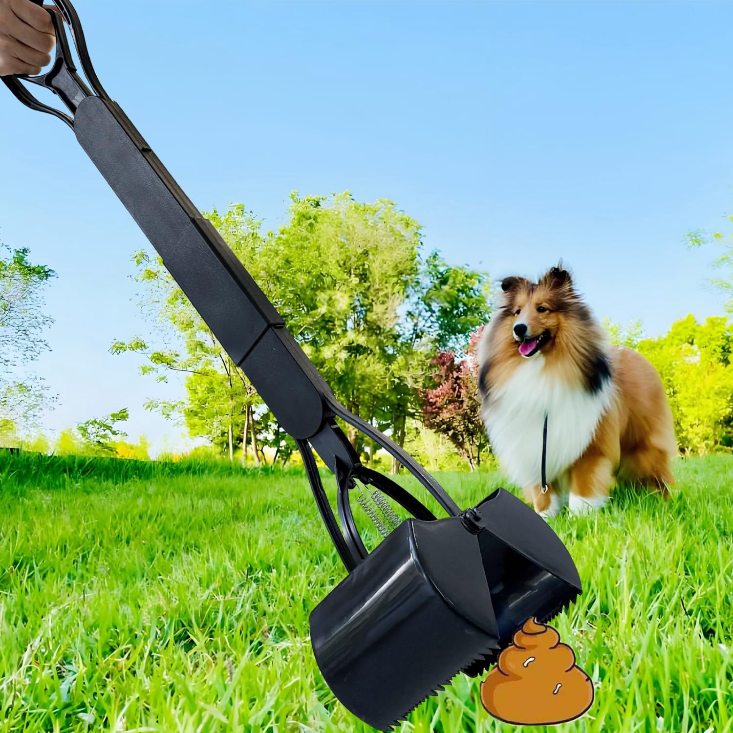 32-inch(2-piece) Pooper Scooper Heavy Duty Dog Waste Grabber - Walmart.com