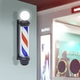 32-inch Barber Pole Red White Blue Stripes With LED light,Traditional ...