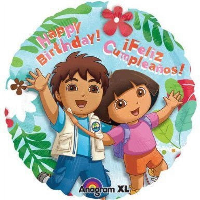 32 inch Dora Off Exploring Anagram Foil Mylar Balloon - Party Supplies ...