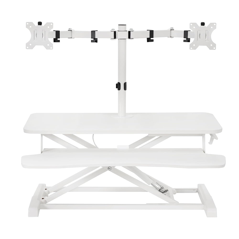 32 inch Height Adjustable Standing Desk, Converter Monitor Stand, Sit ...