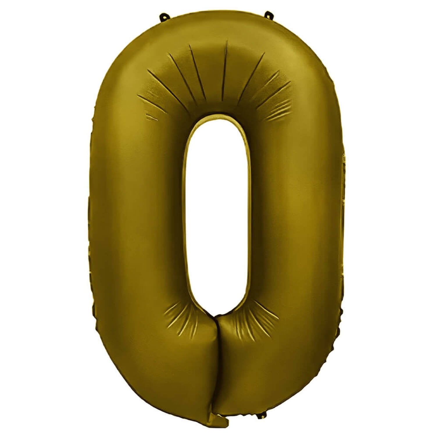 32 inch Number 0 - Metal Balloons - Vintage Gold Foil Mylar Balloon ...
