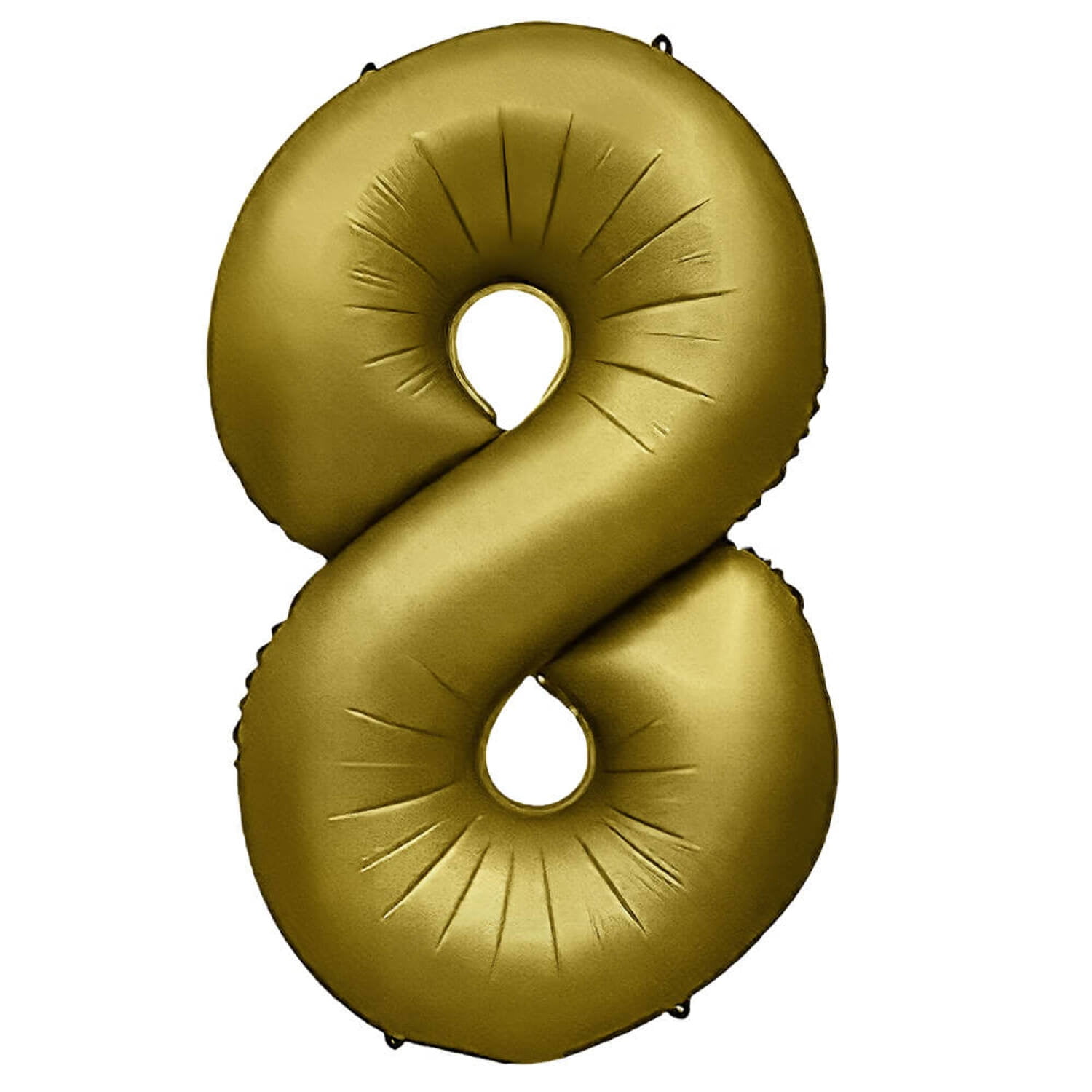 32 inch Number 8 - Metal Balloons - Vintage Gold Foil Mylar Balloon ...