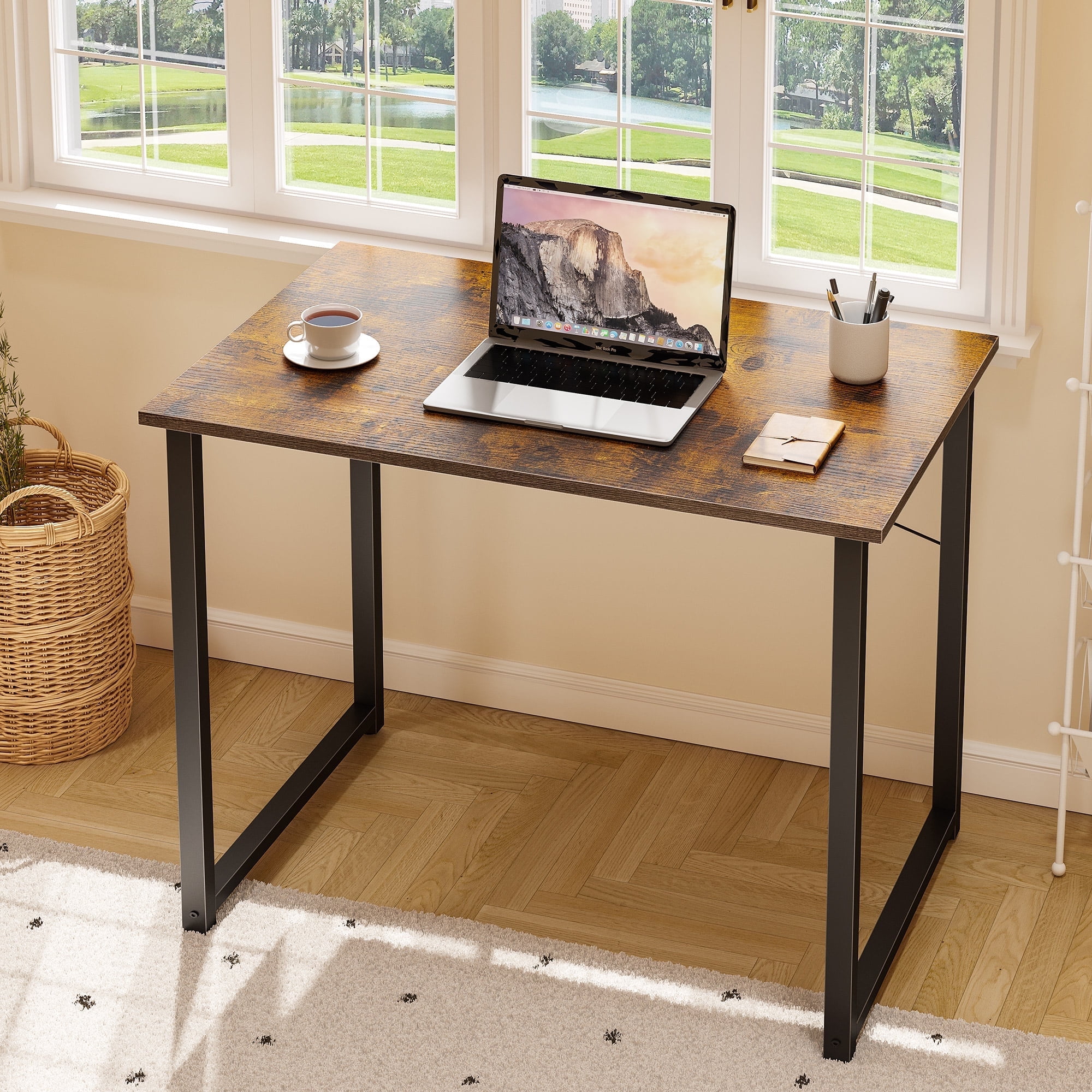 32 inch Compact Computer Desk, Modern Style, Sturdy Writing Table for ...