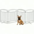 Dog Gate Outdoor Yaheetech 32-inch Tall Dog Gate With Door Extra Wide ...