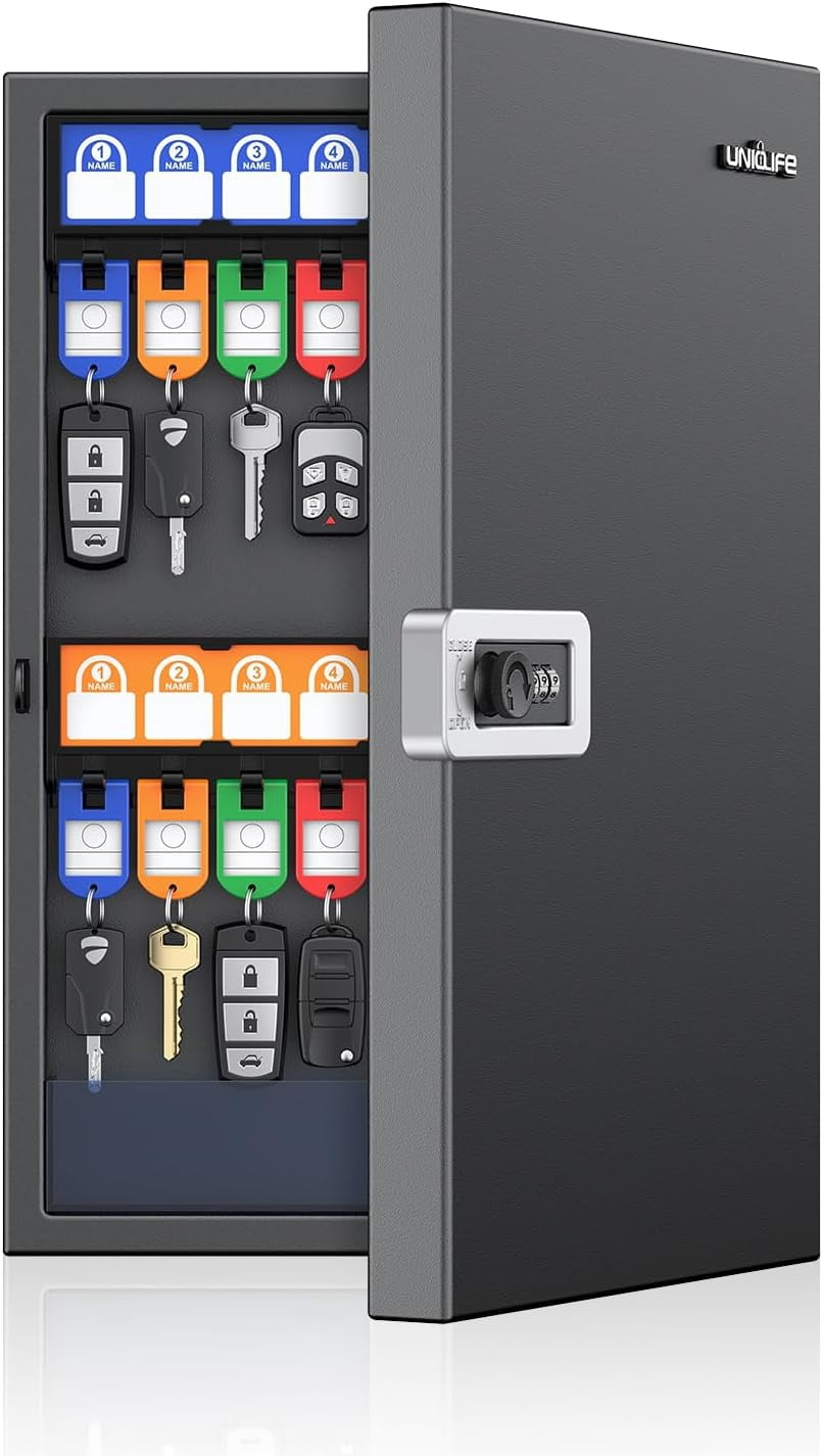 32-key key lock box, wall-mounted key box, key cabinet, car key ...