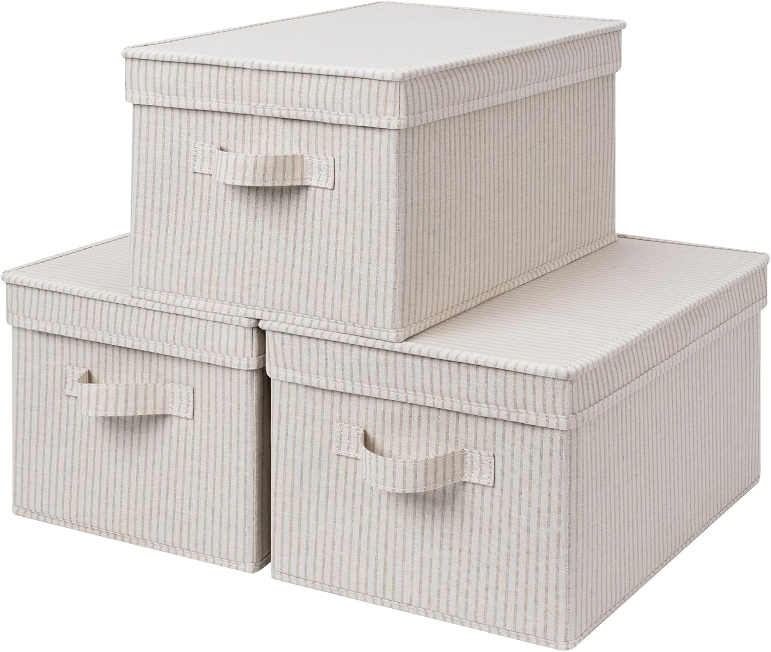 32 liter covered storage box, decorative box with soft rope handle ...