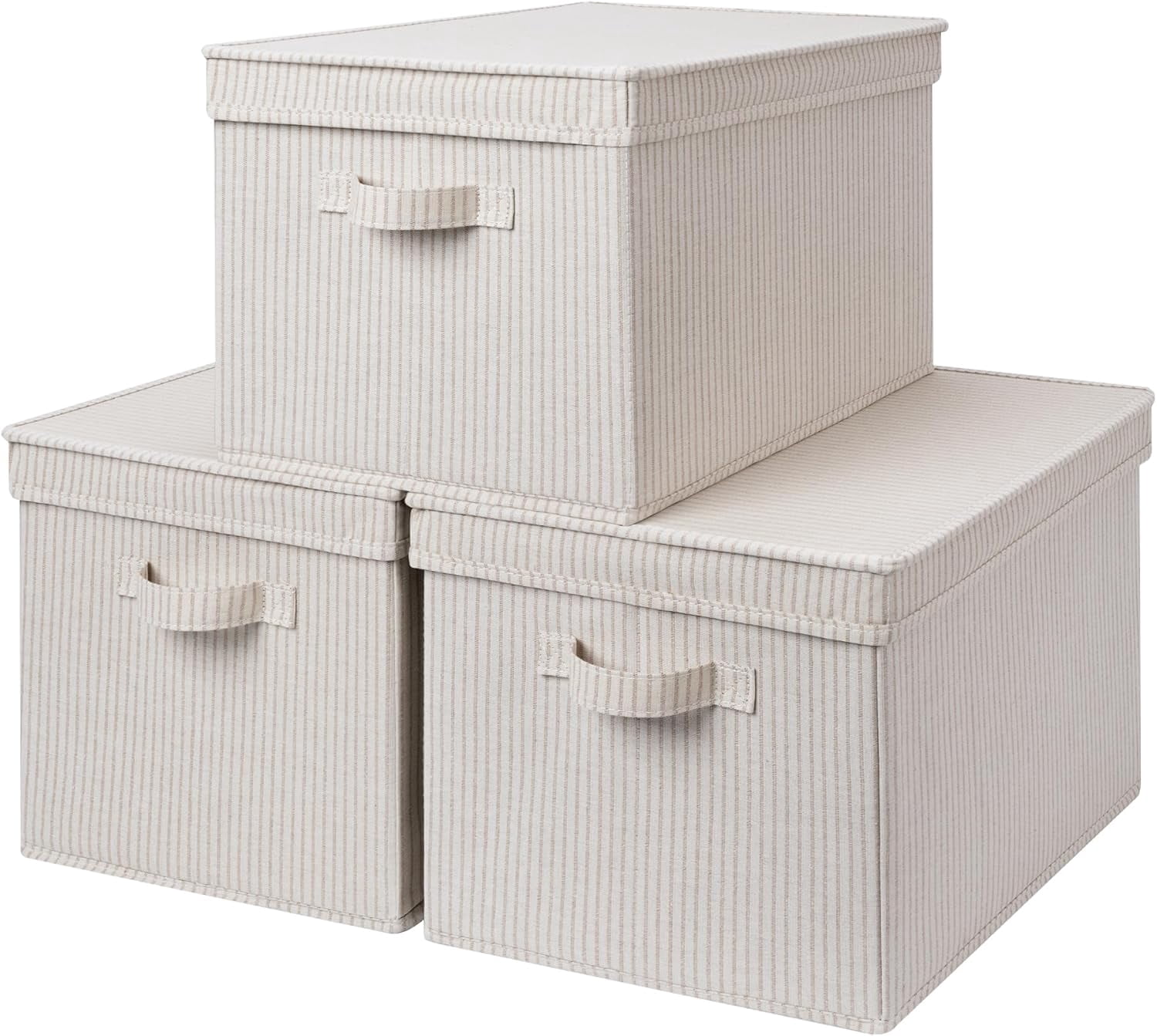32 liter covered storage box, decorative box with soft rope handle ...