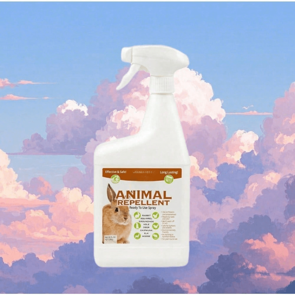 32-ounce animal repellent pre-use spray, rain-resistant plant ...