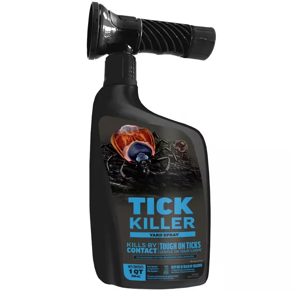 32 ounces. Fast-acting spray tick killer formula for lawns, gardens and ...