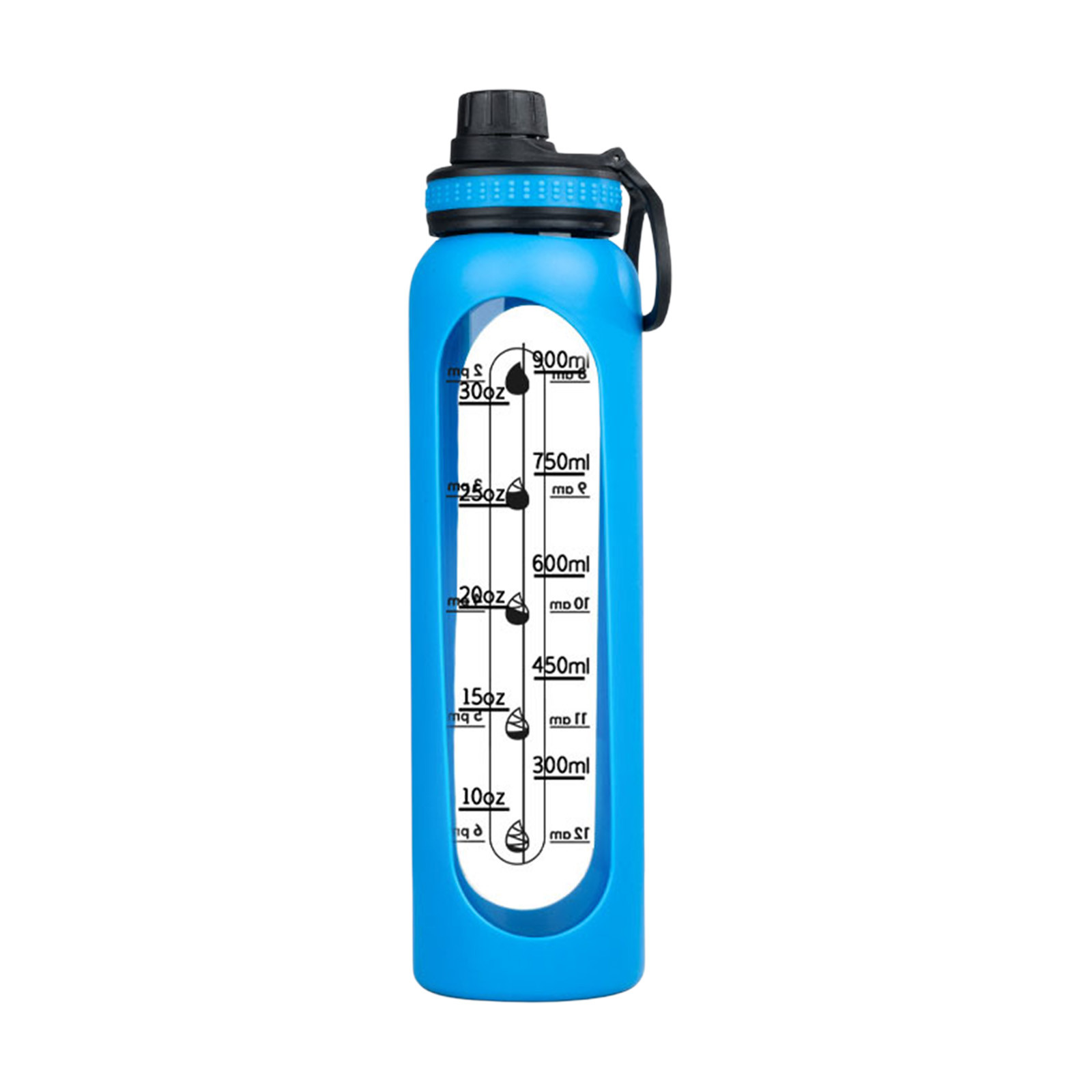 32 Oz Glass Cup With Lid And Straw Glass Water Bottles With Handle