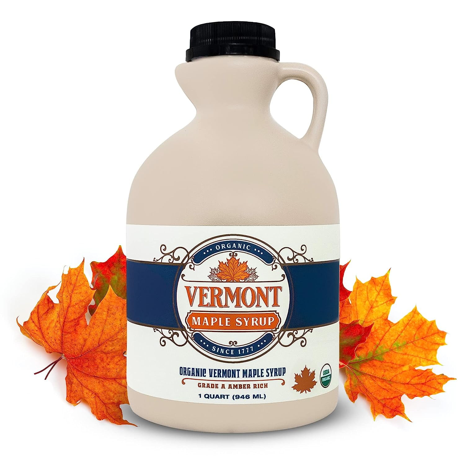 - 32 oz Grade A, Amber Rich Organic Maple Syrup - 100% Pure and ...