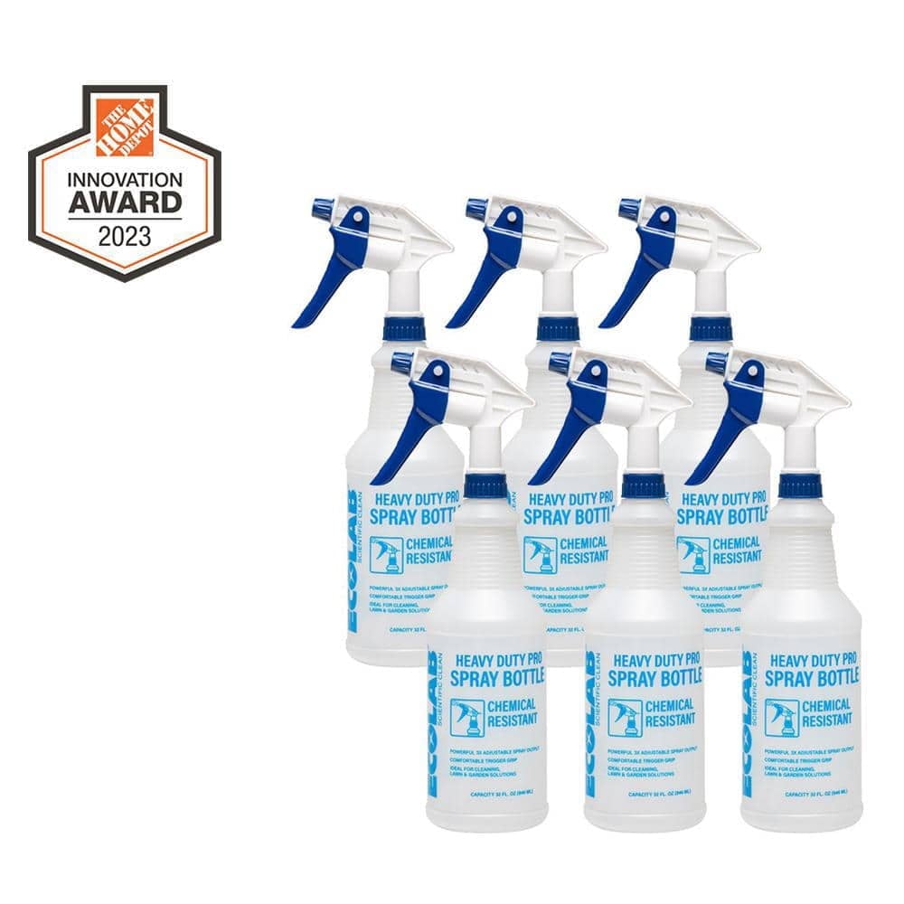 32 oz. Heavy Duty Pro All-Purpose Spray Bottle with Adjustable Nozzle ...