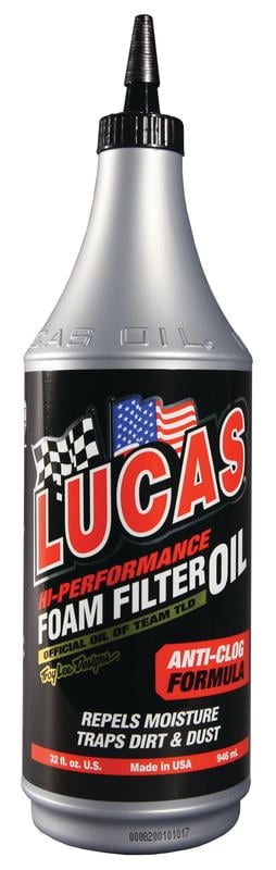Lucas Oil High Performance Air Flow Foam Filter Oil, 32 oz. - Walmart.com