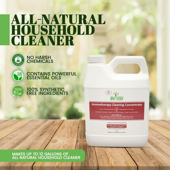 , 32 oz Natural Multi-Surface Cleaner, Plant-Based and , Makes 12 Gallons, Cleaning Essential ...