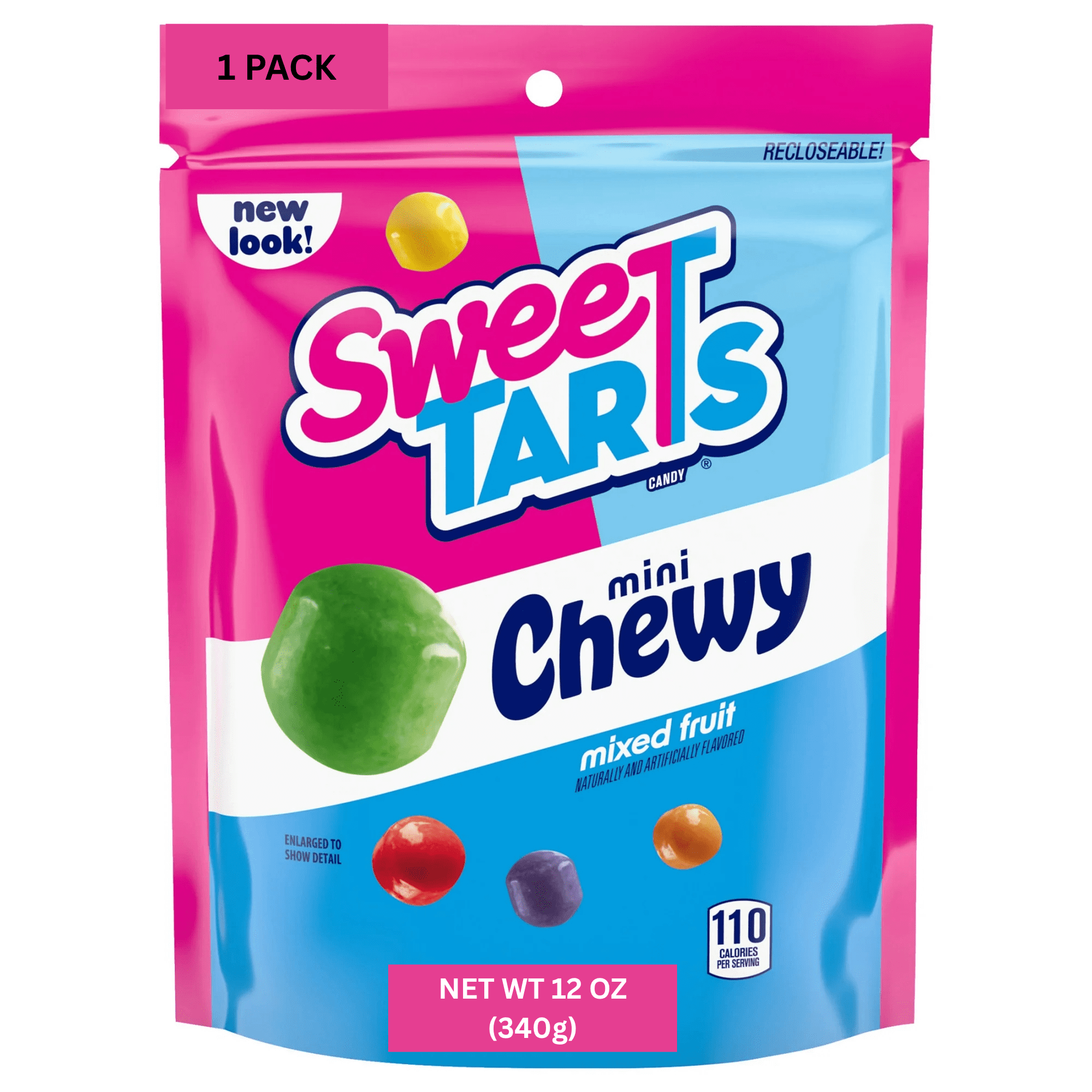 12 oz SweeTARTS Mini Chewy Candy – Sweet and Tart Fruit Candy Variety ...