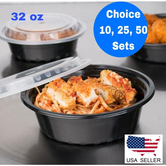 32 Oz Plastic Containers Lids