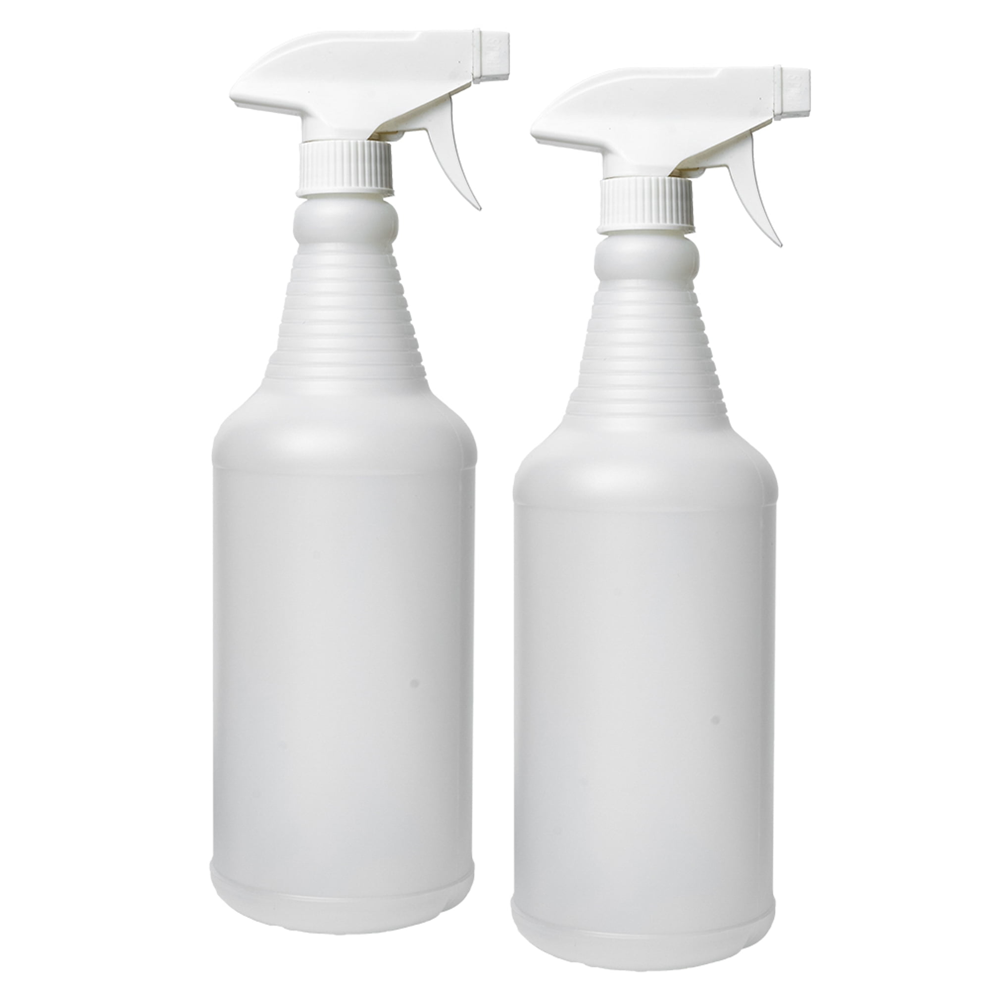 32 oz. Plastic Trigger Spray Bottles, 2-Pack,Chemical Resistant, Heavy ...