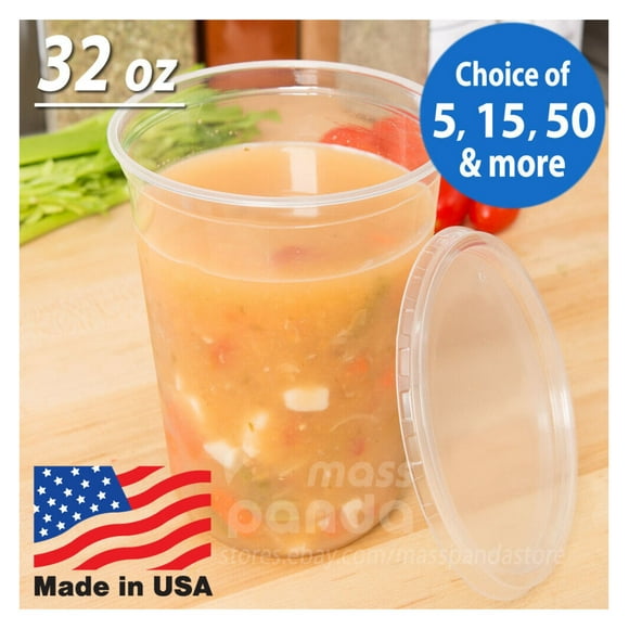 32 Oz Plastic Jars Lids