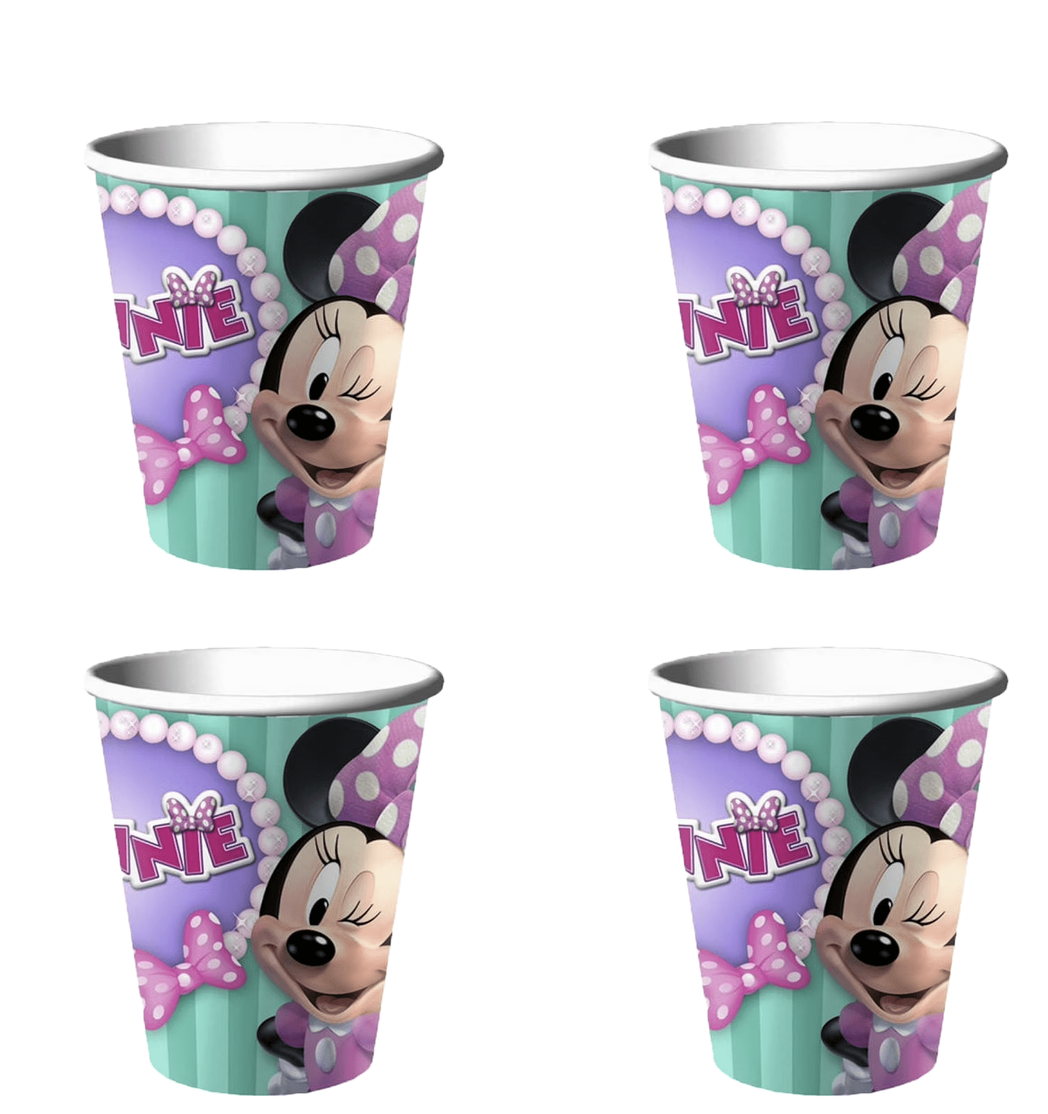 32 pack Party Disney Minnie Mouse 9-Ounce Cups - Walmart.com