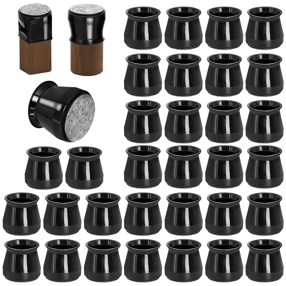 32 pcs Chair Leg Floor Protectors for Hardwood Floors Silicone Covers ...