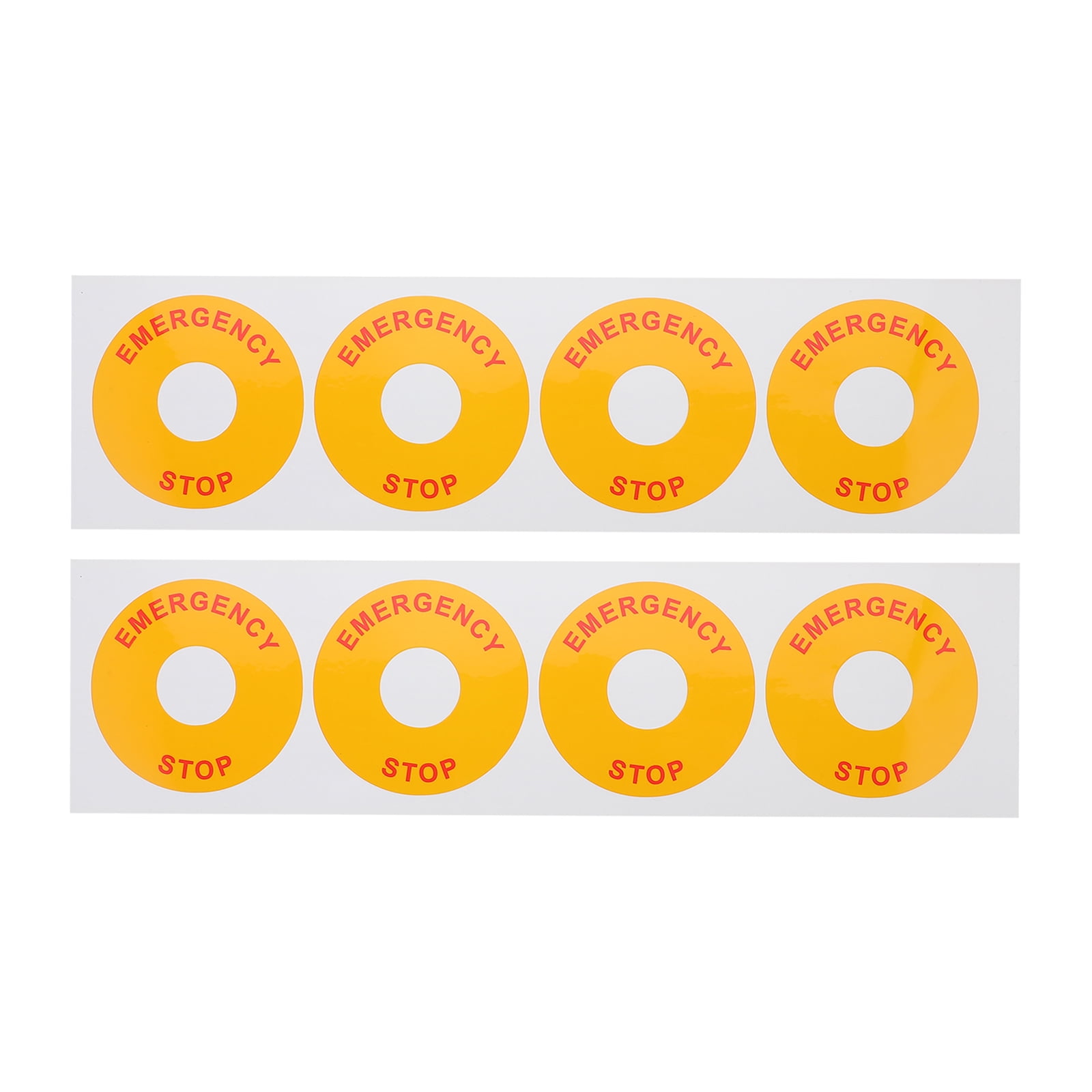 32 pcs Emergency Stop Warning Label Emergency Push Button Sticker ...