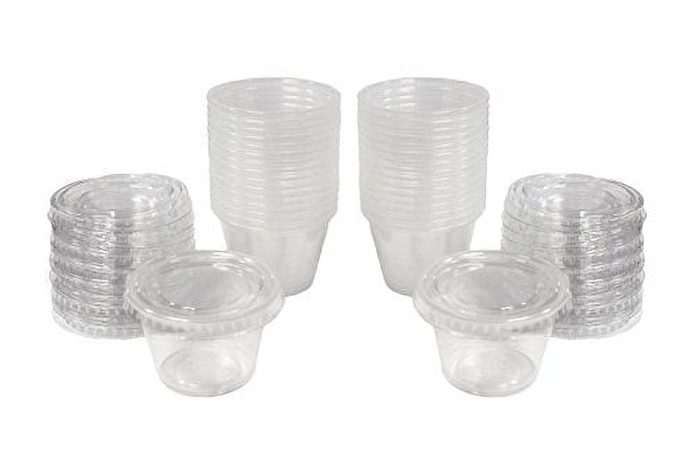 32 pieces - 2.5 oz Plastic Gelatin Jello Shot Cups with Lids restaurant ...