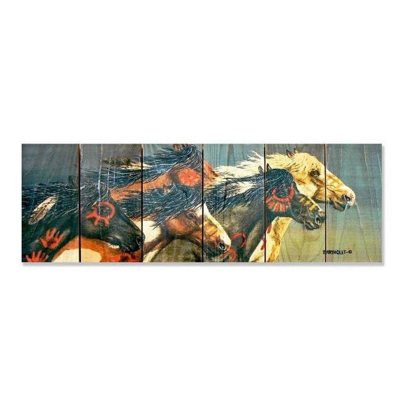 32 x 11 Night Raid Inside & Outside Full Color Cedar Wall Art - Walmart.com