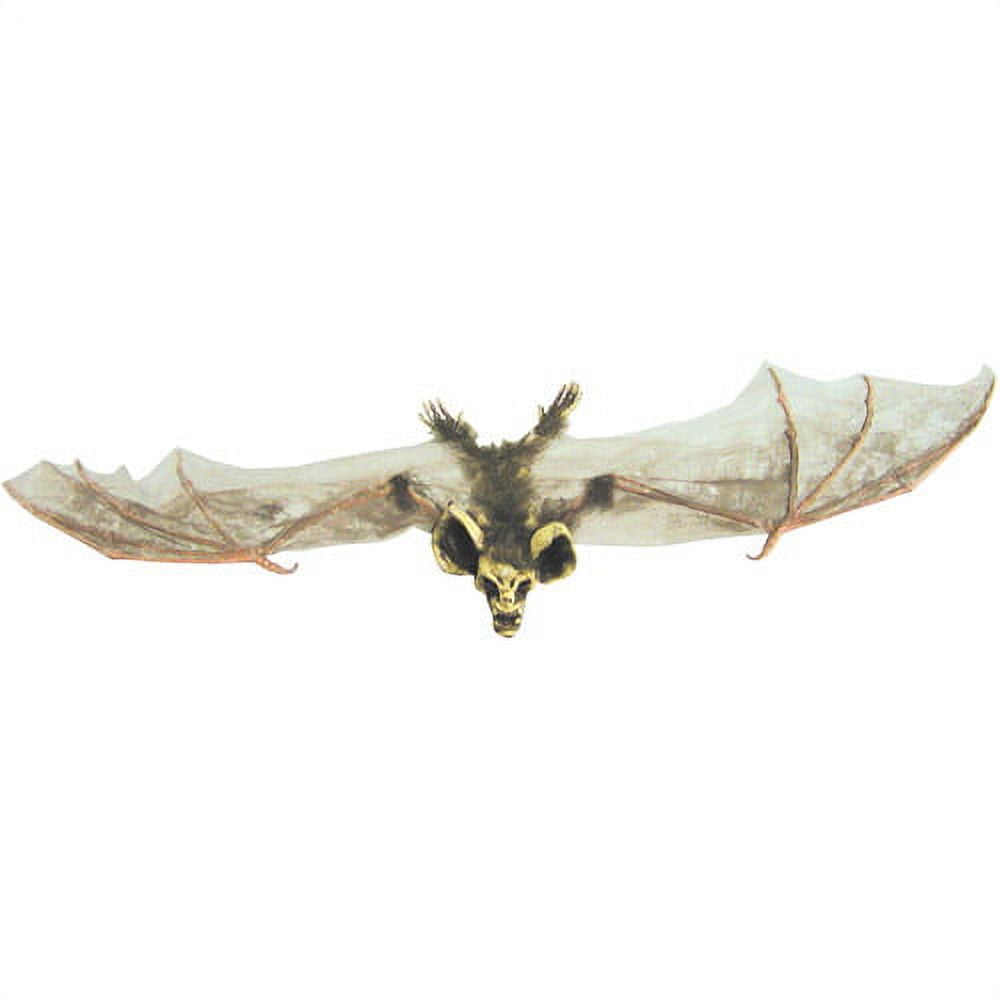 32" x 12" Brown Bat with Small Skull Head Halloween Accessory - Walmart.com