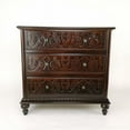 32 x 16 x 32 in. 3 Drawer Accent Chest, Brown - Walmart.com