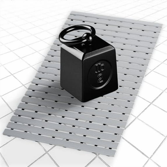 32 x 17 Inch Weighted Non Slip Bathtub Mat, Textured TPE Bath Mat for Textured Bathtub and ...