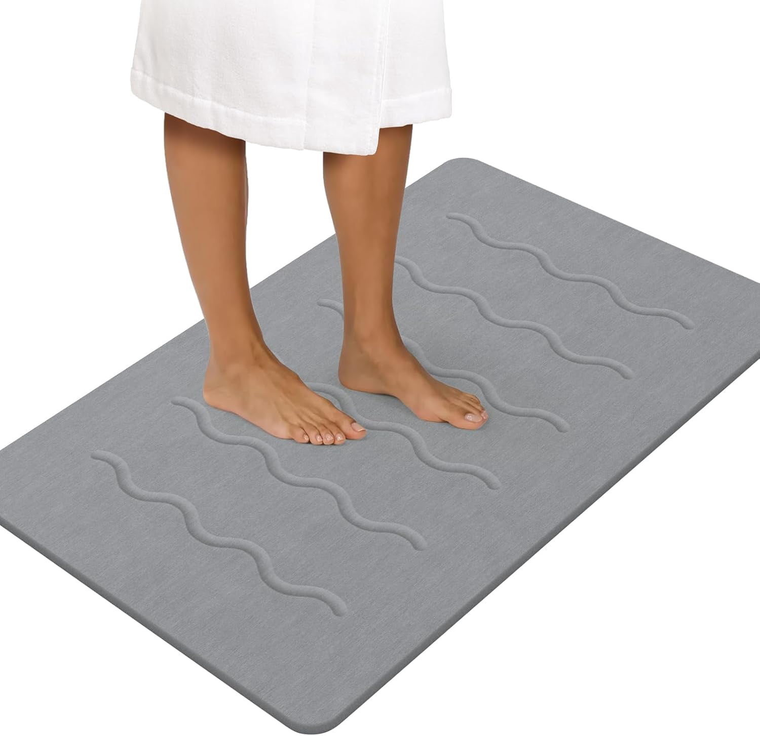 32"x 20" Stone Bath Mat Large, Diatomaceous Earth Bath Mat for Bathroom ...