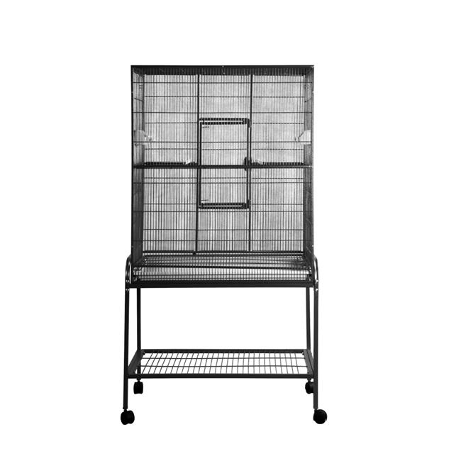 32 X 21 In Flight Cage Stand With Double Front Door Black Walmart 32-x-21-in-flight-cage-stand-with-double-front-door-black-walmart