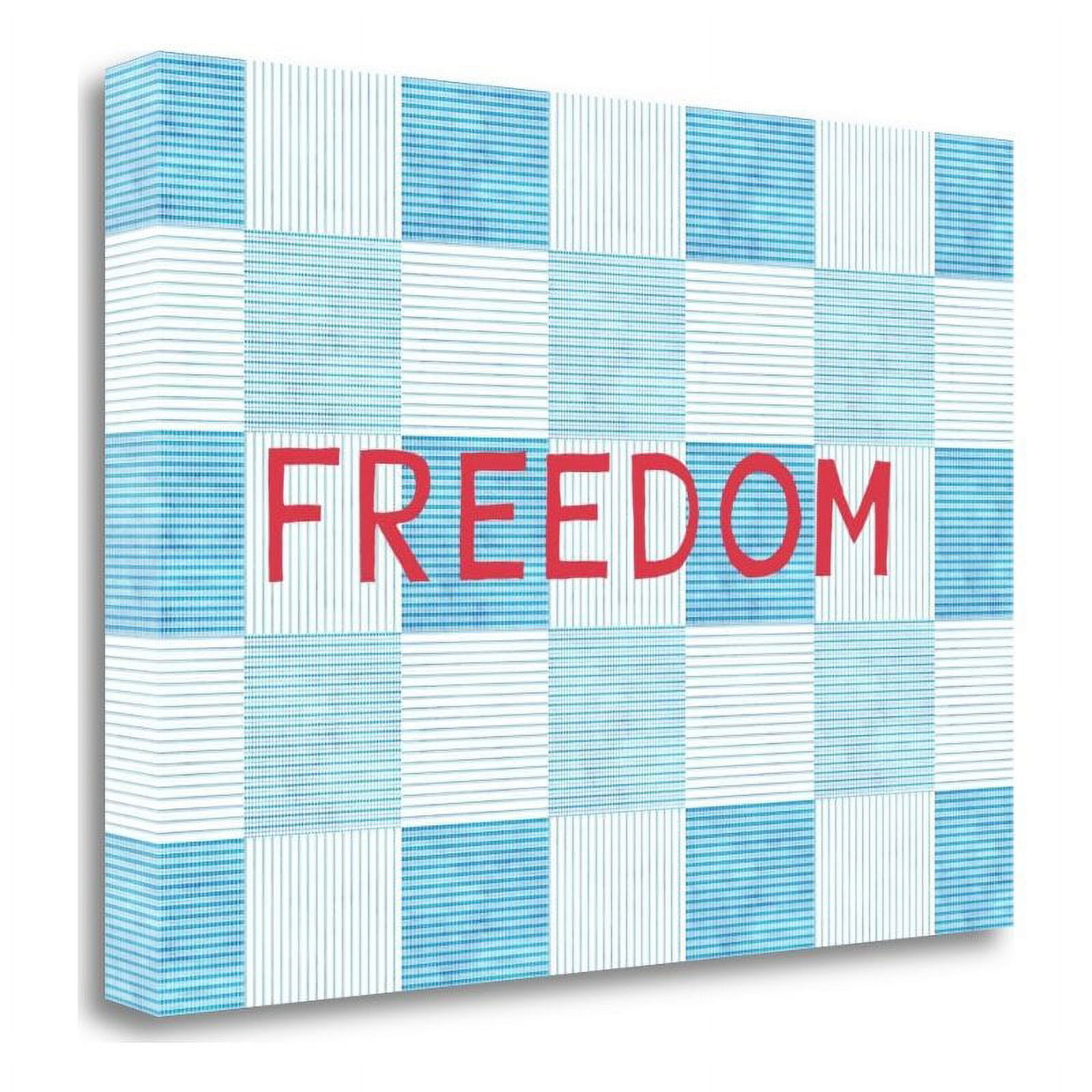 32" x 23" Freedom by Linda Woods-Print On Gallery Wrap Canvas Fabric ...