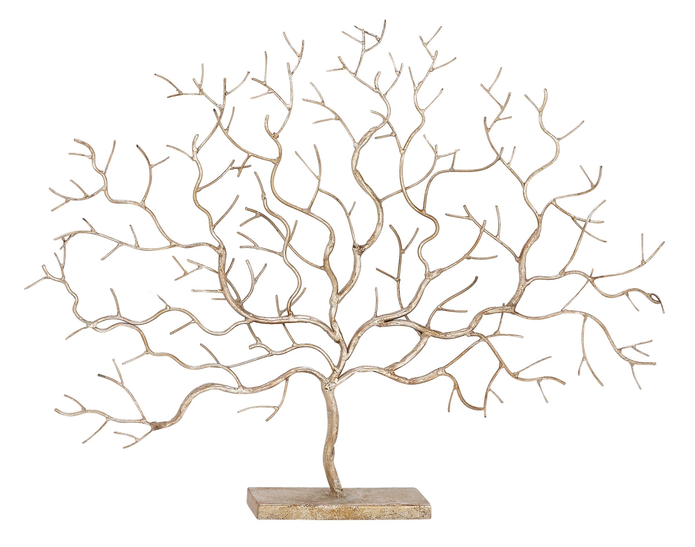 32" x 24" Silver Metal Tree Sculpture, by DecMode - Walmart.com