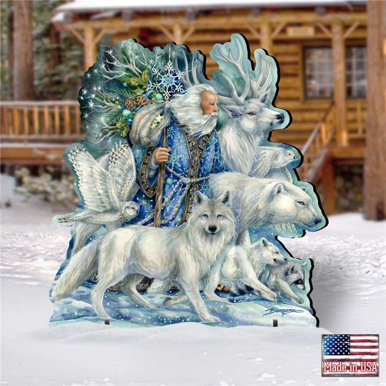 32 x 29 in. Cool Winds Father Winter Animals Wildlife Outdoor Decor ...