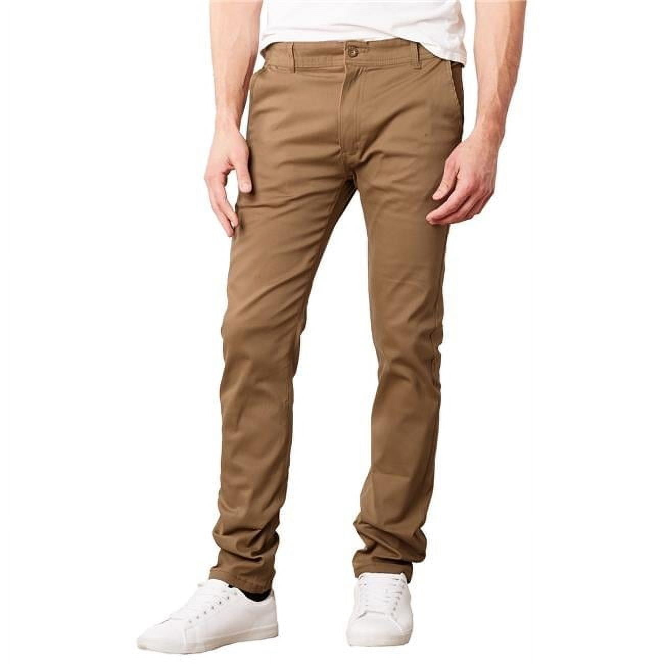 32 x 32 in. Mens Super Stretch Slim Pants, Dark Khaki - Pack of 24 ...