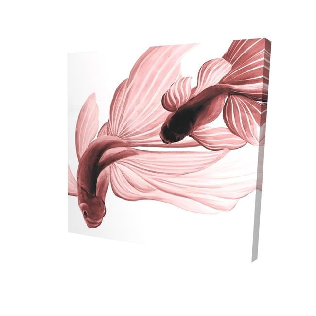 32 x 32 in. Red Betta Fish-Print on Canvas - Walmart.com