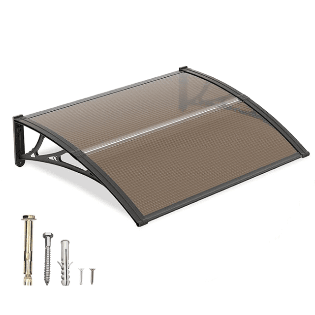 32"x 40" Window Awning UV Rain Cover Front Door Canopy Exterior Awnings ...