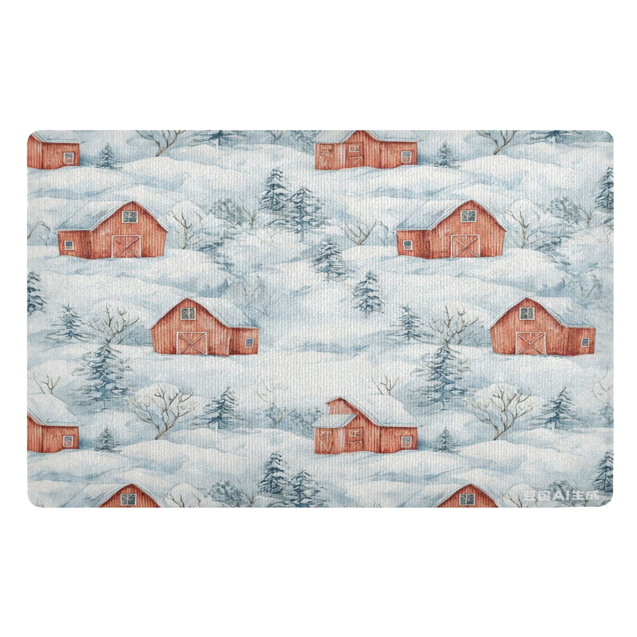 32"x20" Door Mat Mat Absorbent & Non-Slip Entryway Rug Washable Floor ...