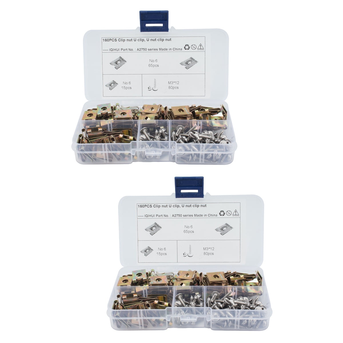 320 Pcs Car Door Panel Clips Motorcycle U Nut U Nut Fastener Manganese ...