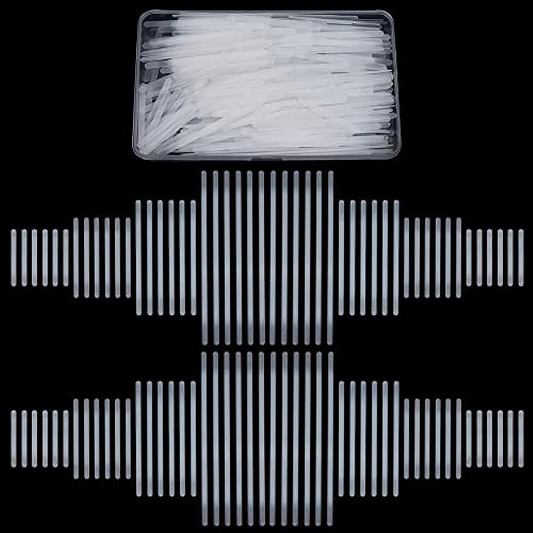 320 Pcs Clear Plastic Boning 4 Style Nylon Fishbone Sewing Corset Strip ...